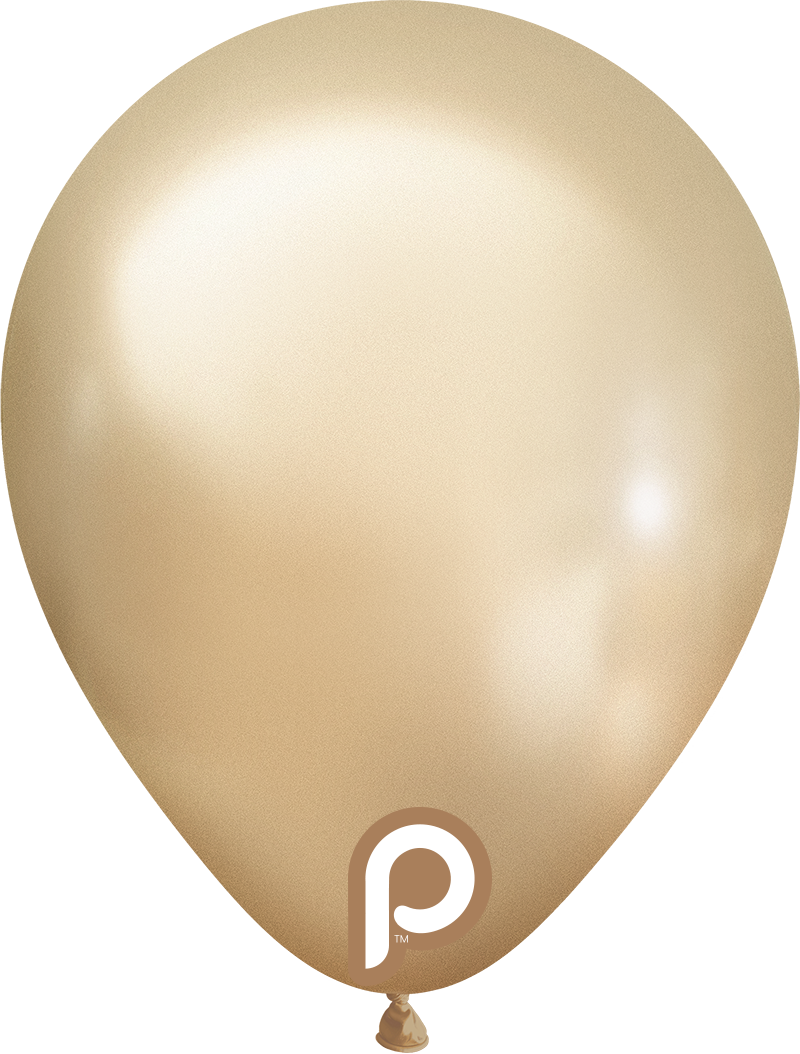 5" Prima Glam Champagne Latex Balloons 100 Per Pack