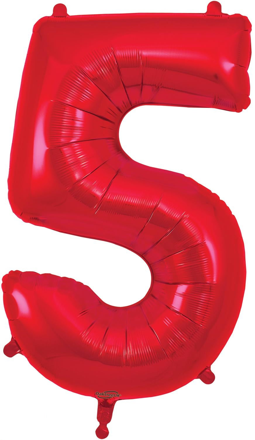 Red Large Number 5 Foil Balloon Ireland