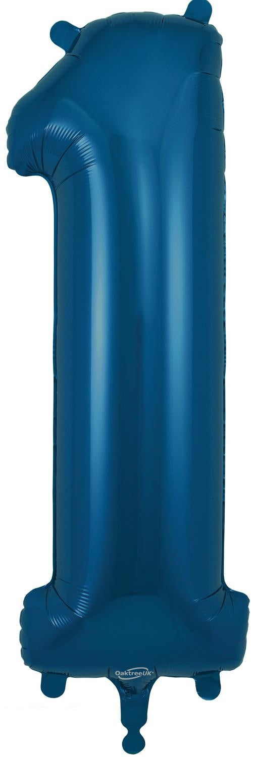 Navy Blue Large Number 1 Foil Balloon Ireland