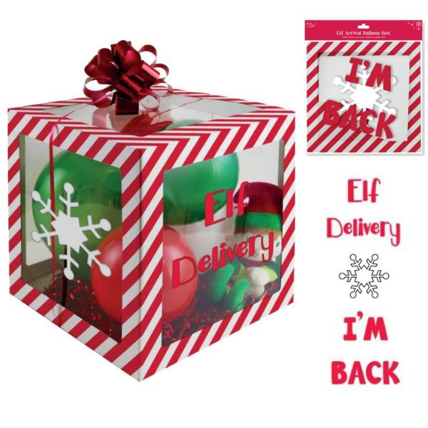 Elf Arrival Candy Sripe Christmas Box Ireland