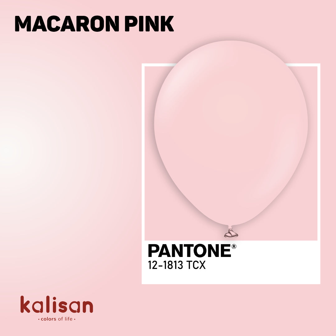 5" Kalisan Macaron Pink Latex Balloons Ireland